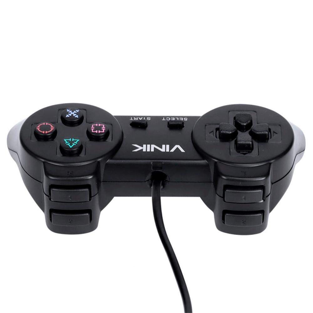 Controle PS1 para PC Vinik, USB, Preto - 107485 – Page Up Informática